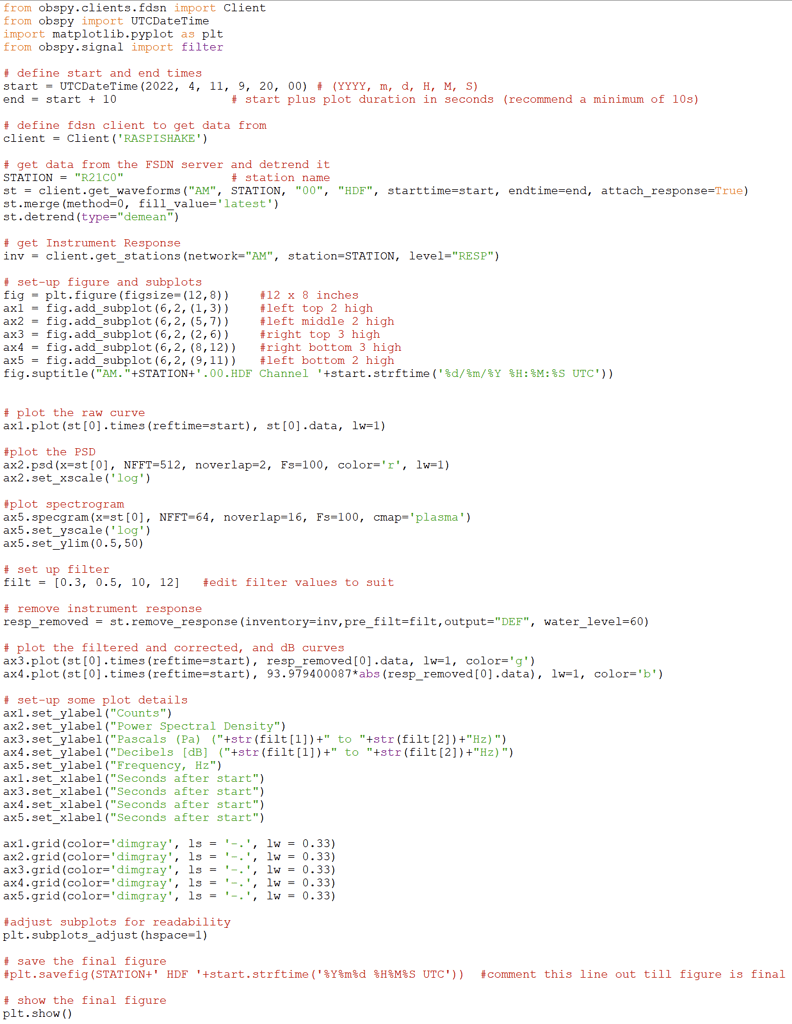 Boom Event Report - Developers - Raspberry Shake