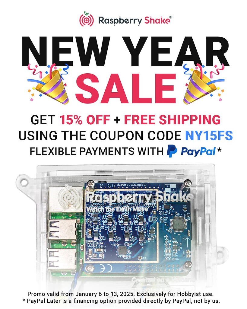 New year sale alert! 🎉 - Announcements - Raspberry Shake